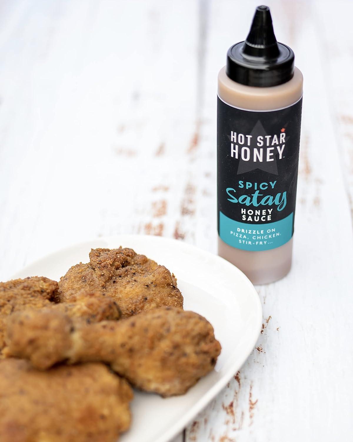 Hot Star Honey Spicy Satay Sauce - Hand Crafted 290g Bottle for Chicken ...