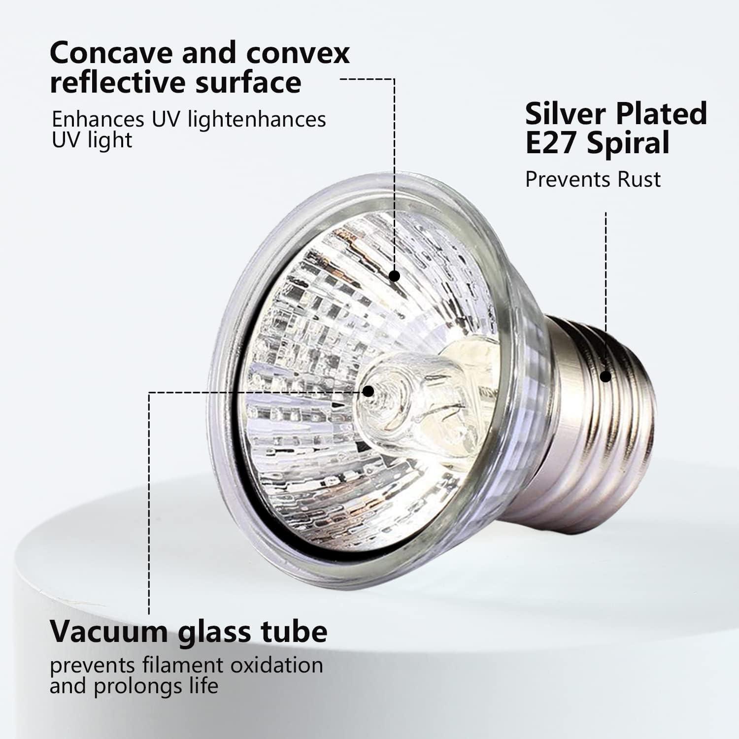 Shop Pewingo 4x50W UVB Fluorescent Heat Lamp for Turtles & Reptiles ...