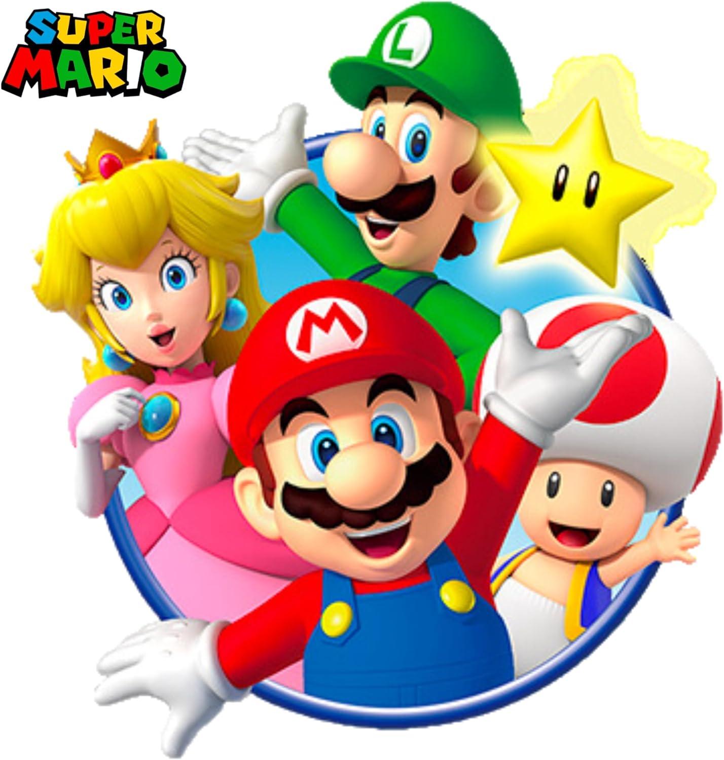 Super Mario Stamp (Random Character) Tube Jelly Candy 8g (Pack of 6 ...