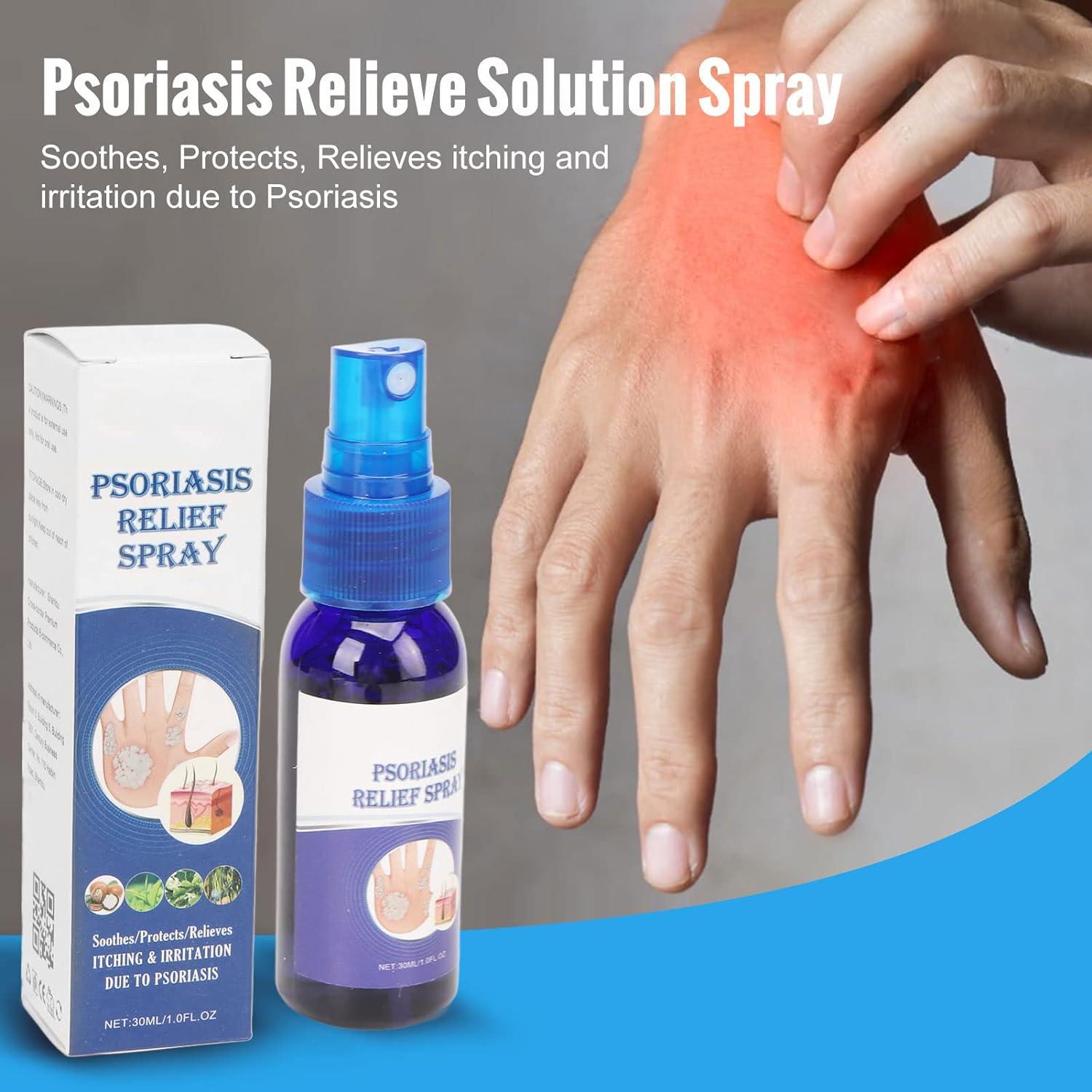 2pcs 30ml Psoriasis Relief Solution Spray for Skin - Itch Relief ...