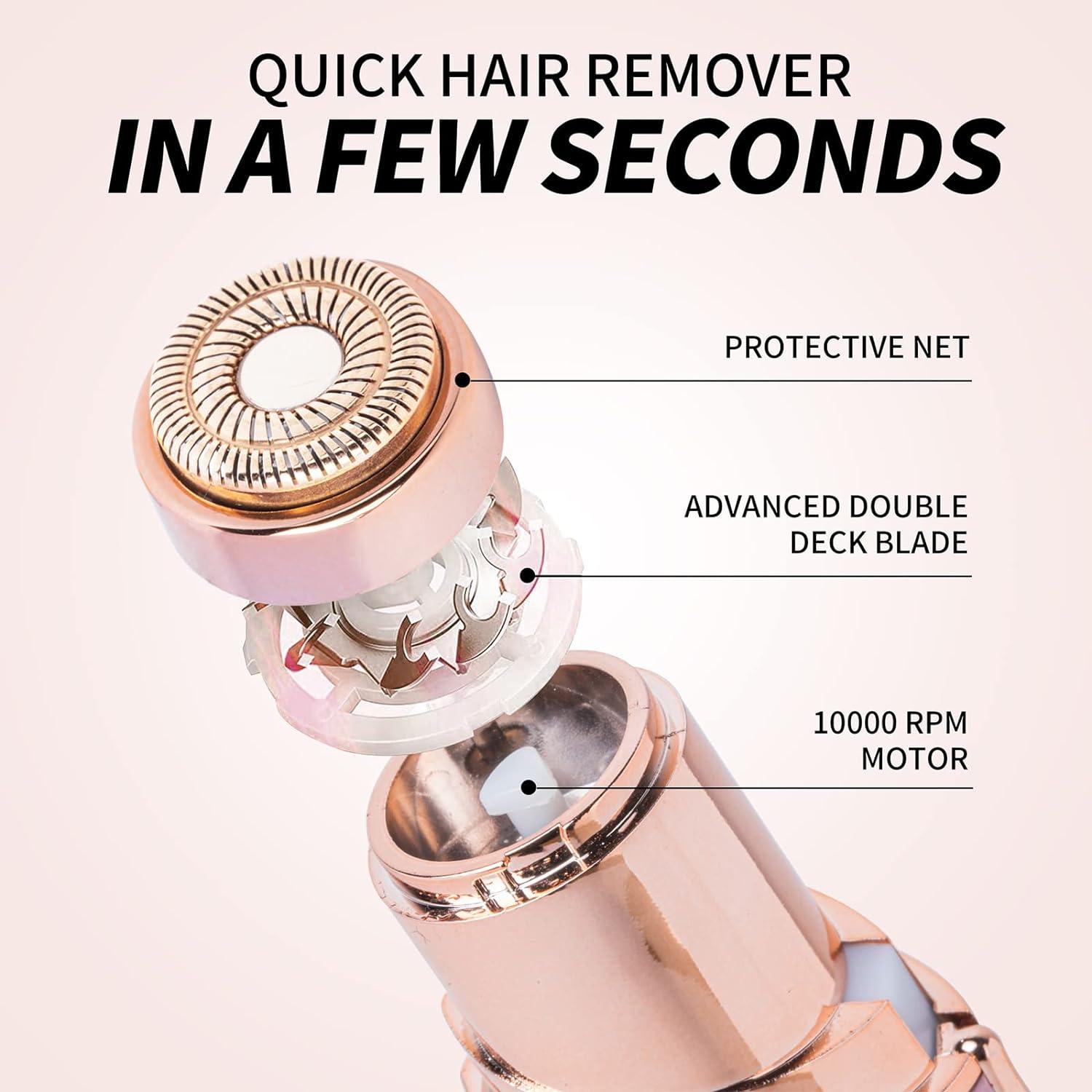 Mini Facial Hair Removal Epilator for Women - Portable and USB ...