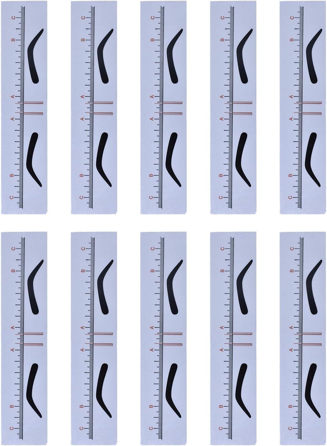 Professional Eyebrow Measurement Position Ruler Guide Device Achieve