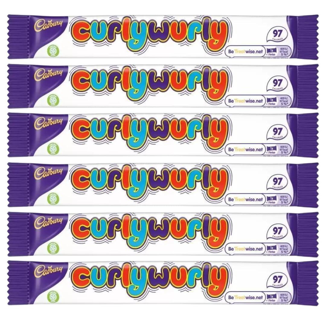Chocolate Bar Bundle With Curly Wurly Chocolate Bar 21.5g (6 Pack ...