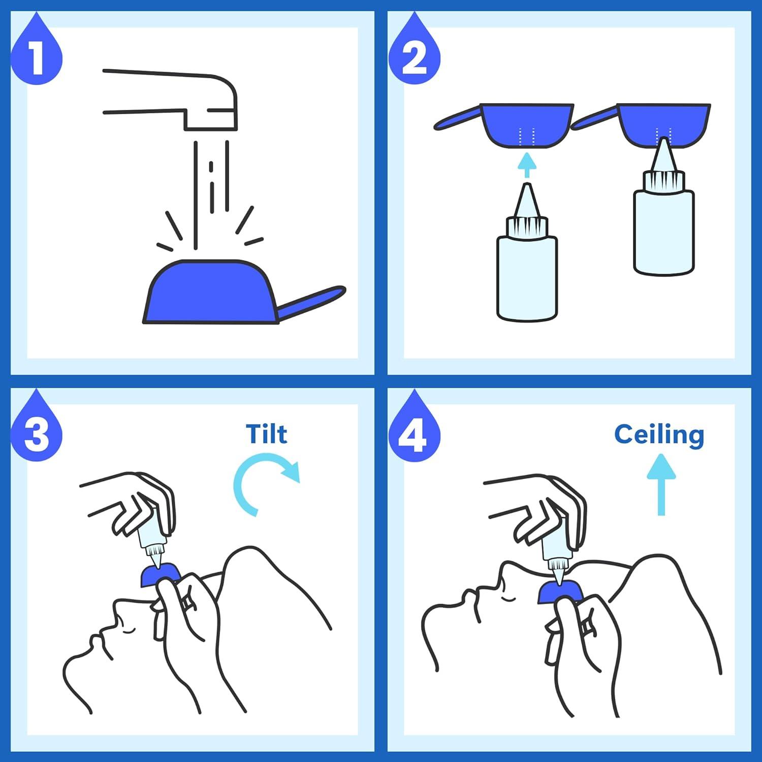 EziDrops Eye Drop Dispenser Aid - Easy & Safe Vision Care Applicator ...