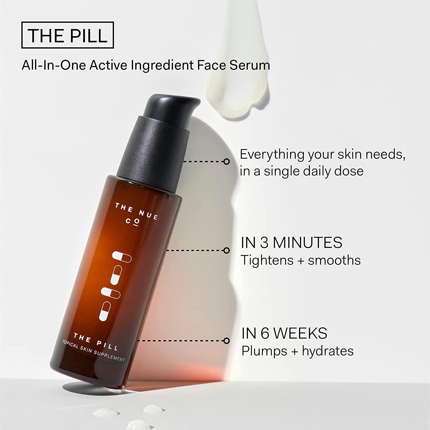 The Nue Co. Skin Supplement with AHAs, Hyaluronic Acid & Tiger Grass ...