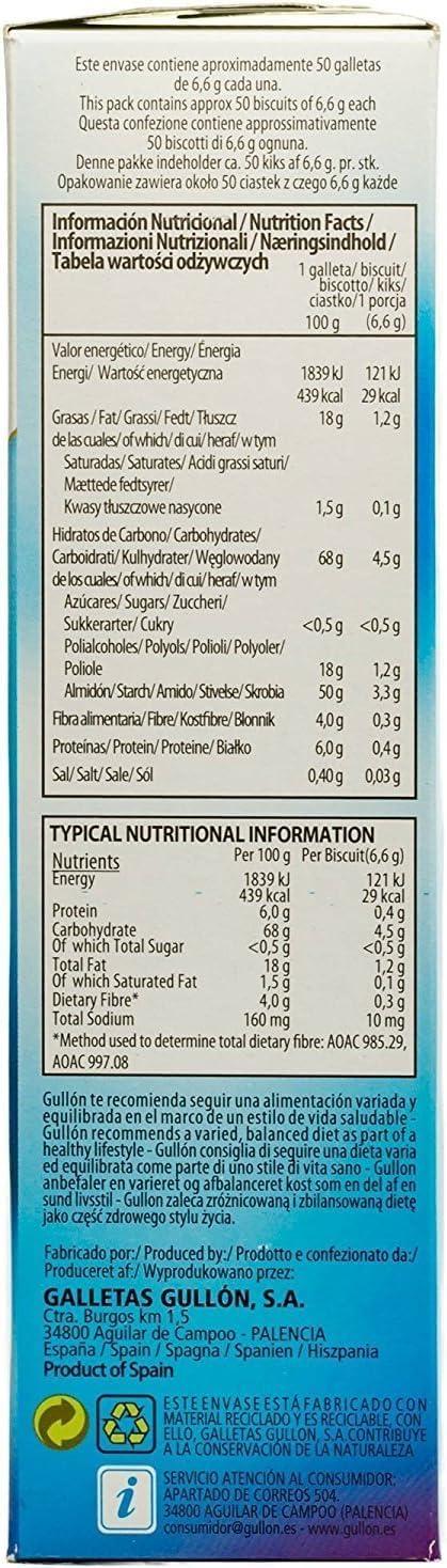 Gullon Sugar Free Shortbread Biscuits 330g x 2 Pack Bundle | Buy Now with Express International ...