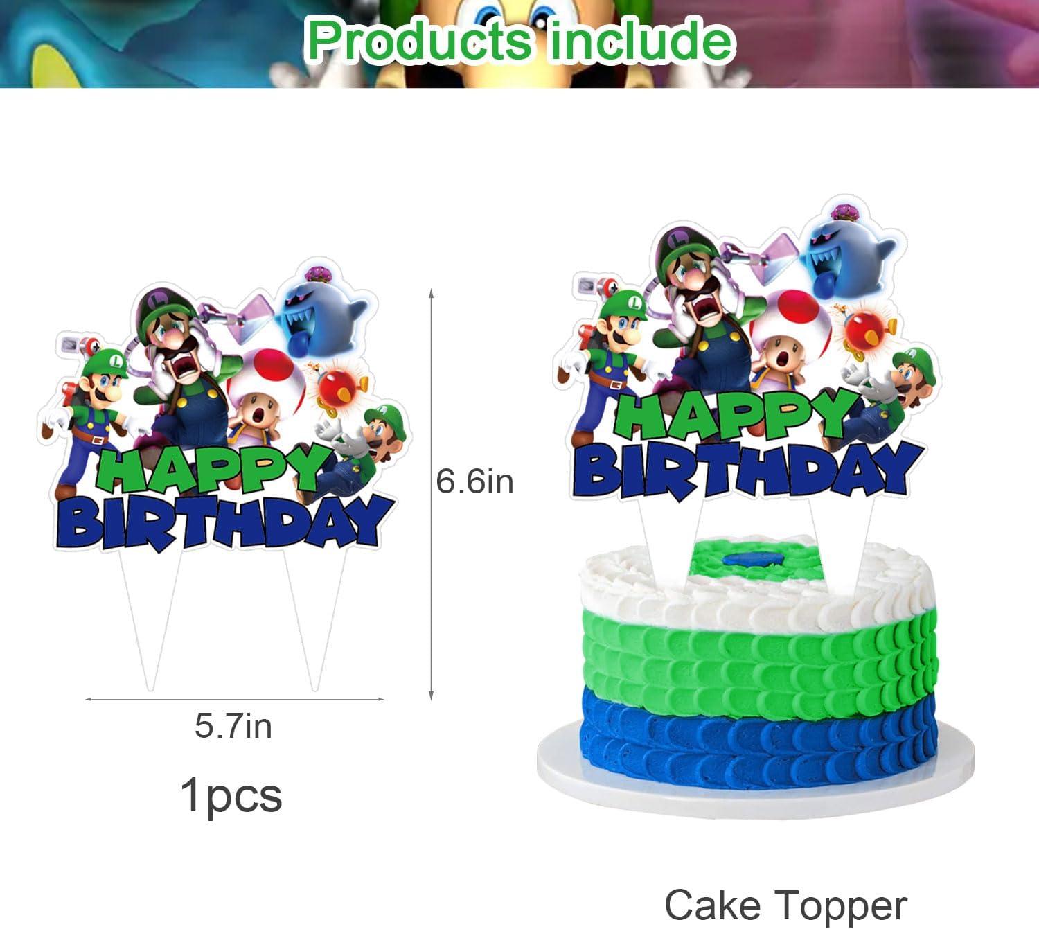 luigi cake topper