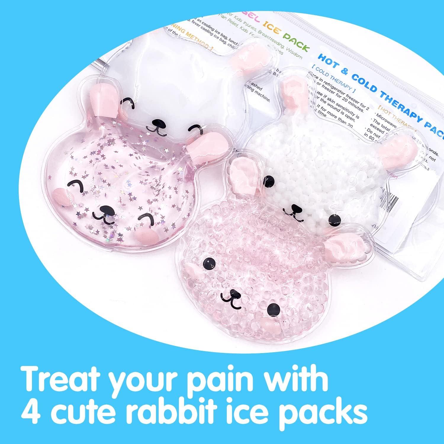 Kids Reusable Gel Ice Pack Set for Injuries and Pain Relief - Cute ...