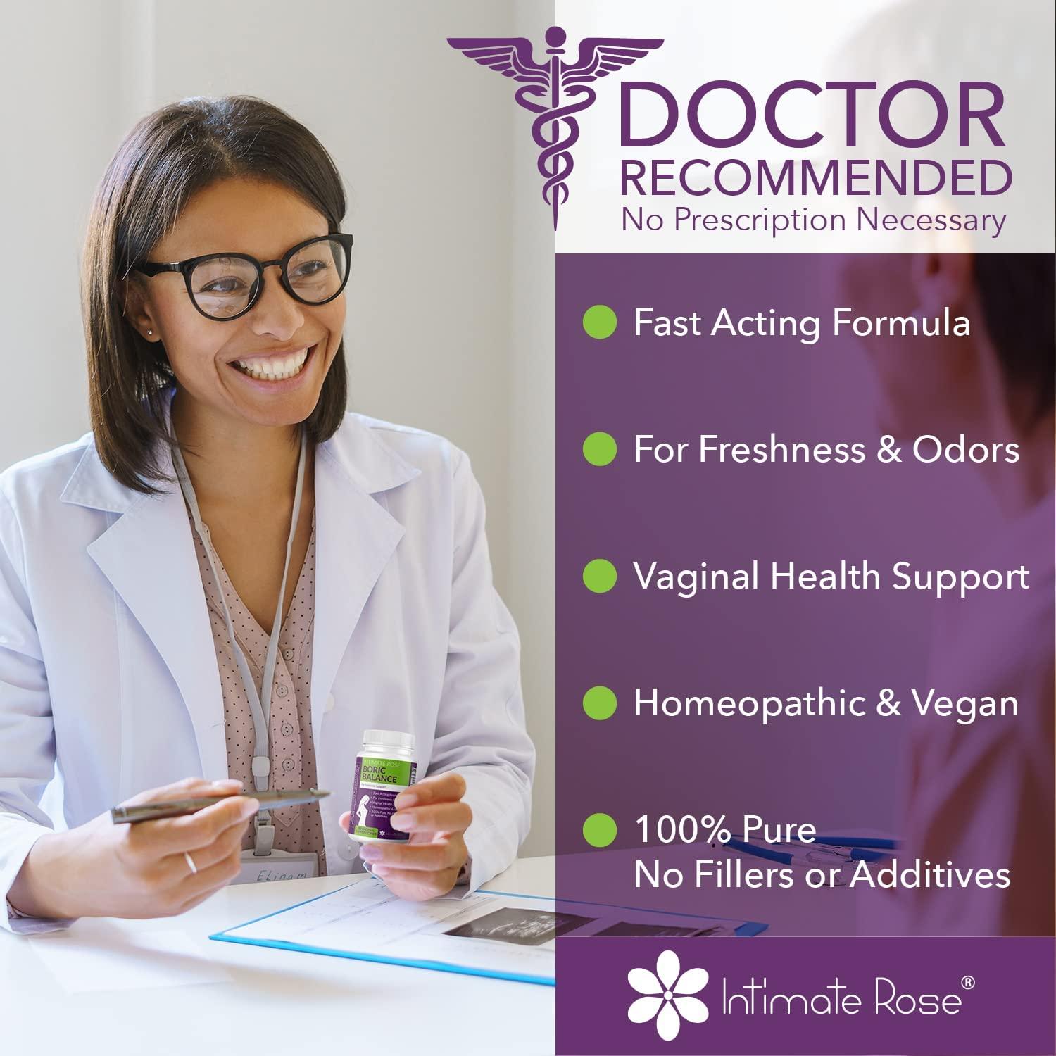 Boric Acid Suppositories for BV & Yeast Infections - 30-Count Medical ...