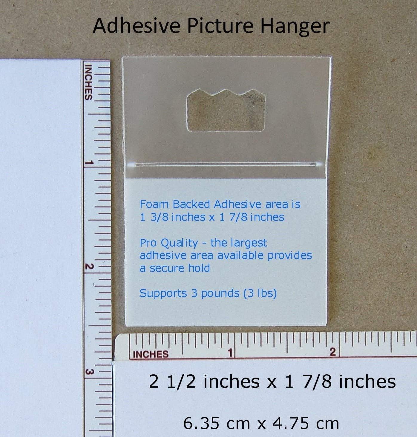 Picture Hangers Adhesive - 10 Pack - Plastic Sawtooth Adhesive Picture ...