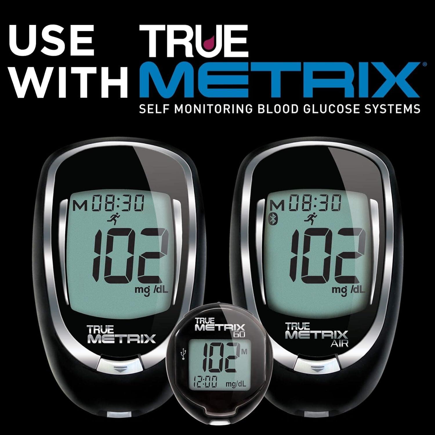 Leader True Metrix Blood Glucose Test Strips 50 Count - Self Monitoring ...