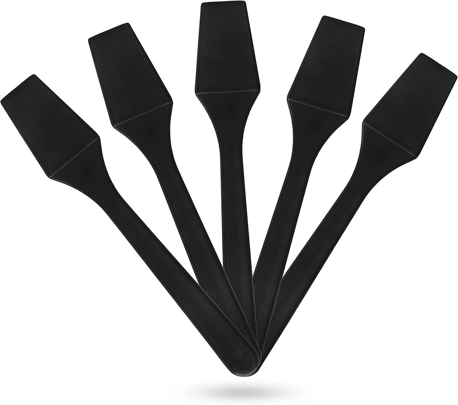 Kopperko 500 Pack 2.5 Inch Black Cosmetic Spatulas - Multipurpose Mini ...