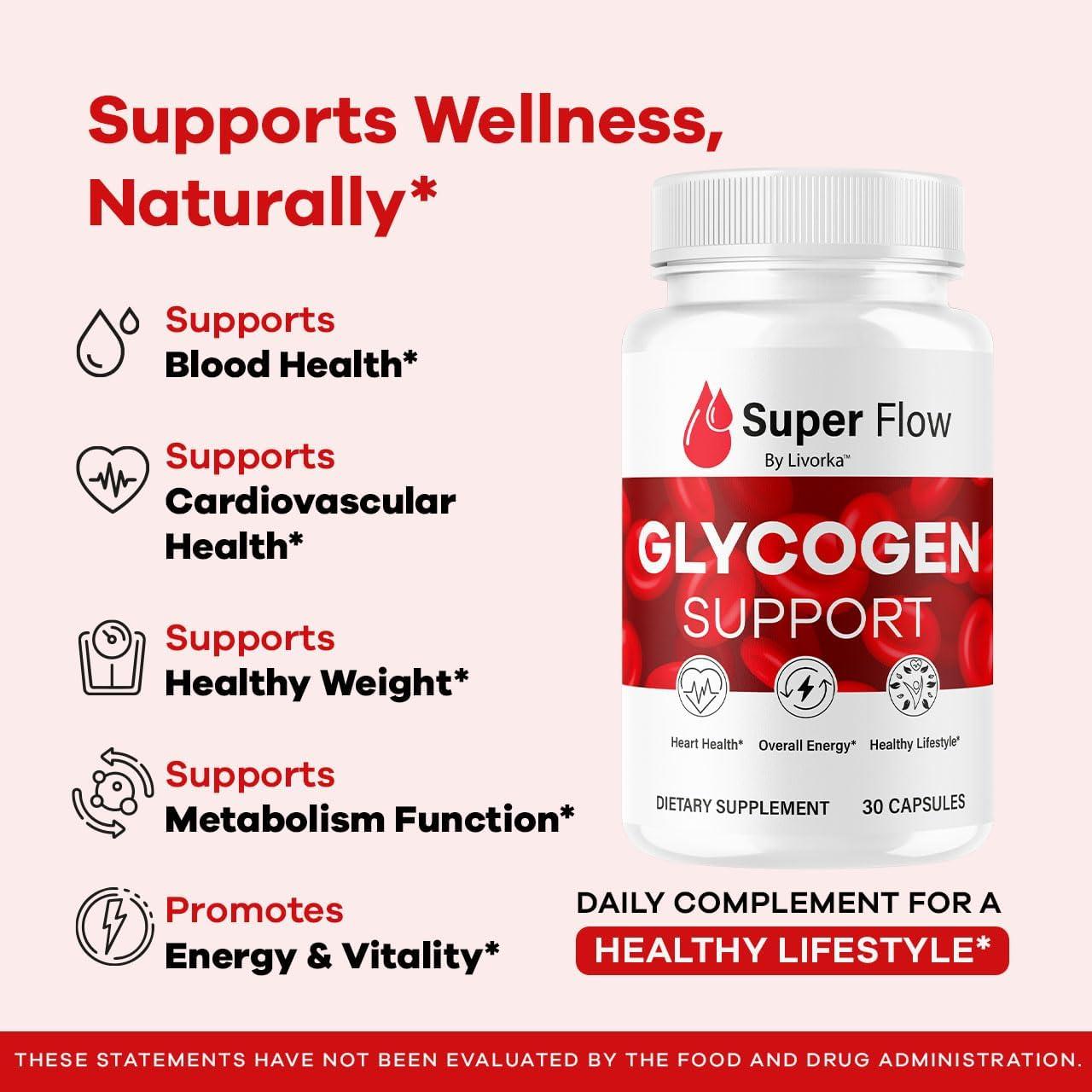 (3 Pack) Super Flow Glycogen - SuperFlow Glycogen Support Capsules ...