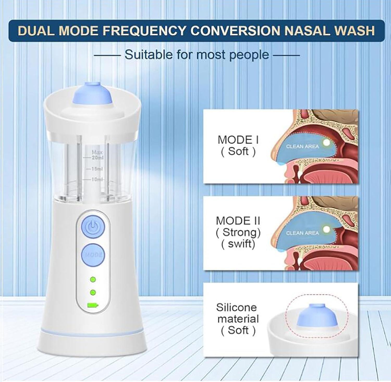 Neti Pot Sinus Rinse Bottle Portable Nasal Irrigator Electric Neti Pot ...