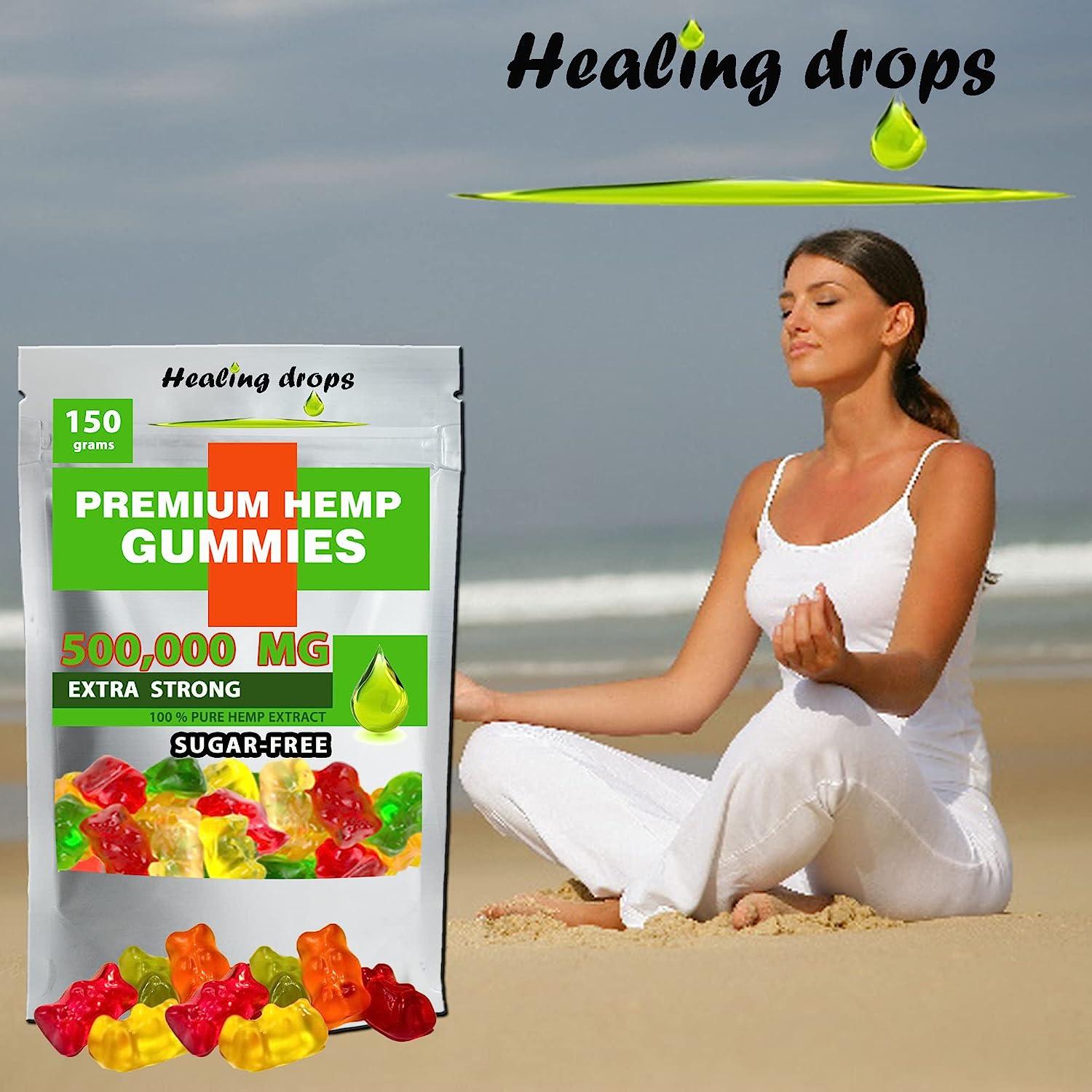 Organic Hemp Sugar-Free Gummy Bears 500,000MG High Potency with ...
