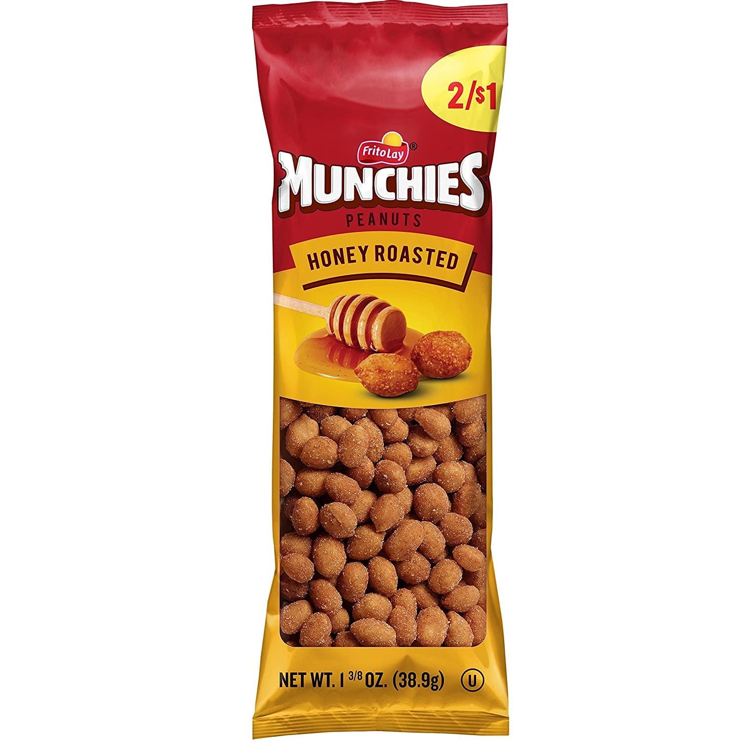 Munchies Peanut Variety Pack - Salted, Flamin' Hot, Honey Roasted (36 ...