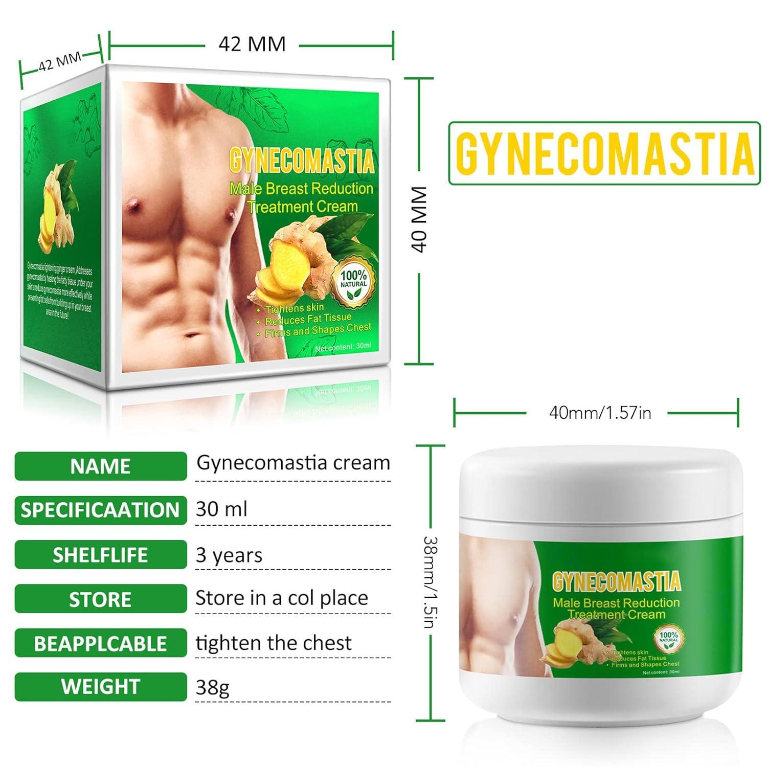 CUTULAMO Male Chest Tightening Cream 30ml - Gynecomastia Treatment for ...