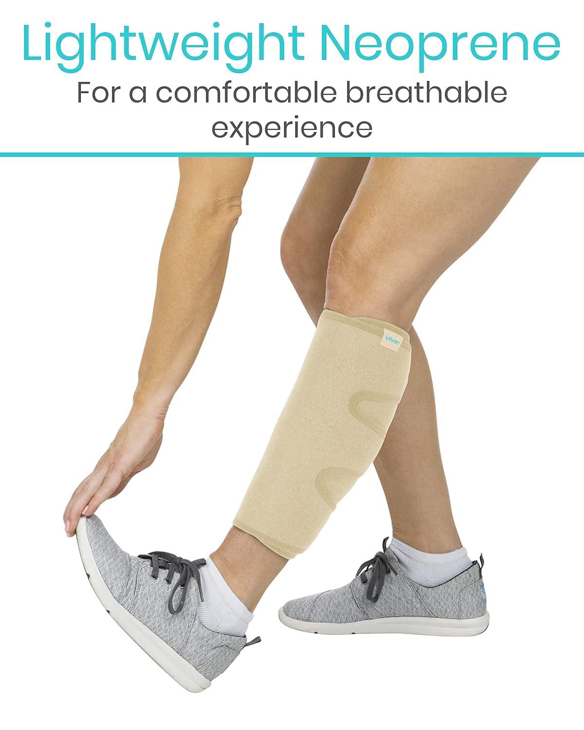 Vive Adjustable Calf Brace - Shin Splint Support for Men and Women ...