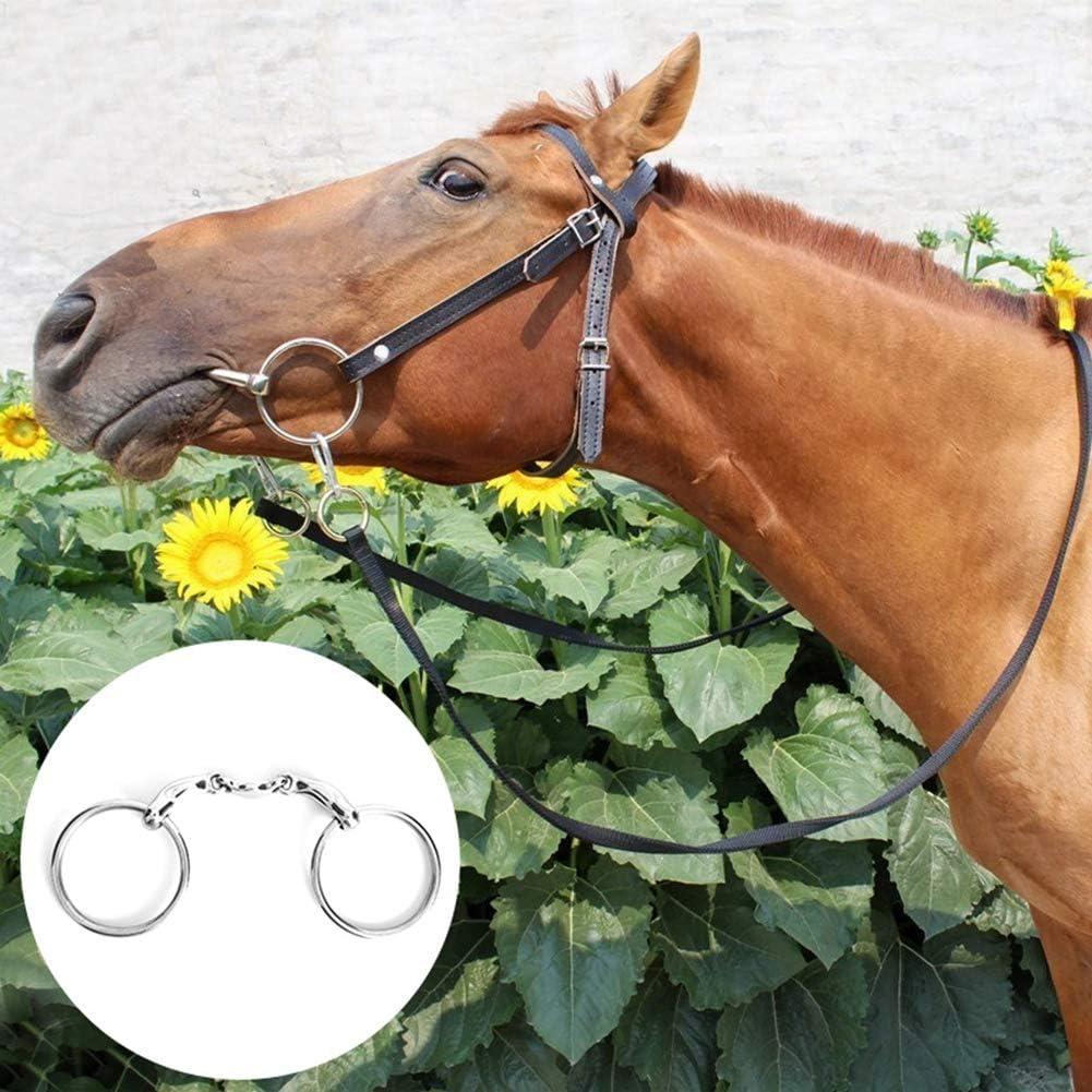 Horse Snaffle ainless EEL Bit Snaffle with Curved Link Copper Corkscrew ...