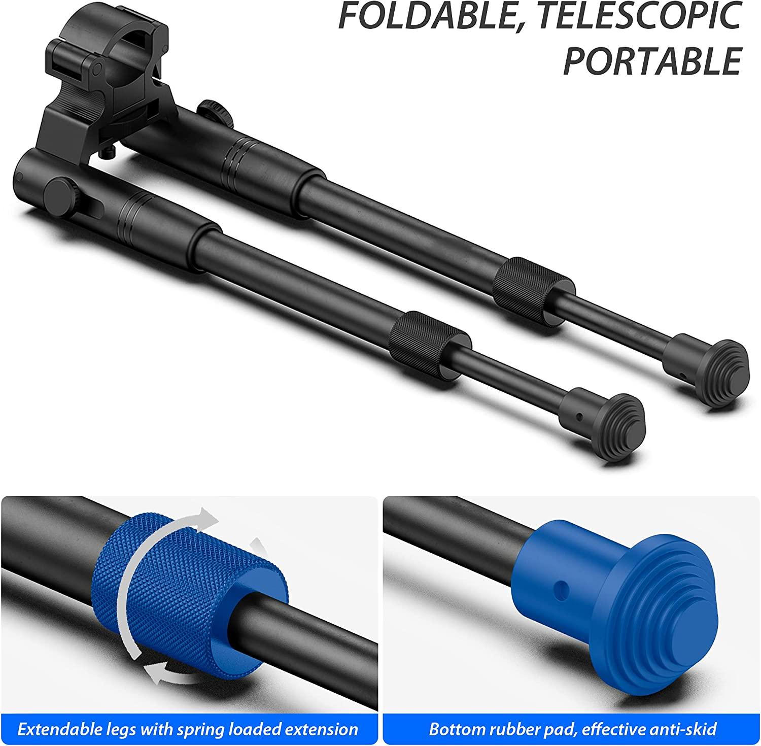 Bestsight Clamp on Bipod for Rifles 6-9 inch - Adjustable Height ...