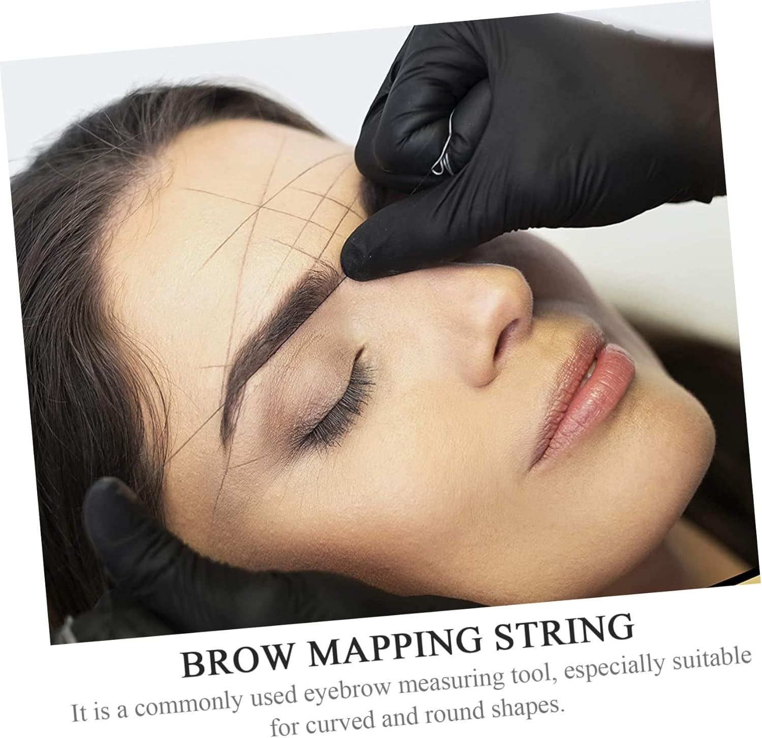 FOMIYES 3pcs String Ink Line Box Ink Line Ruler Vial Brow Mapping Tool ...