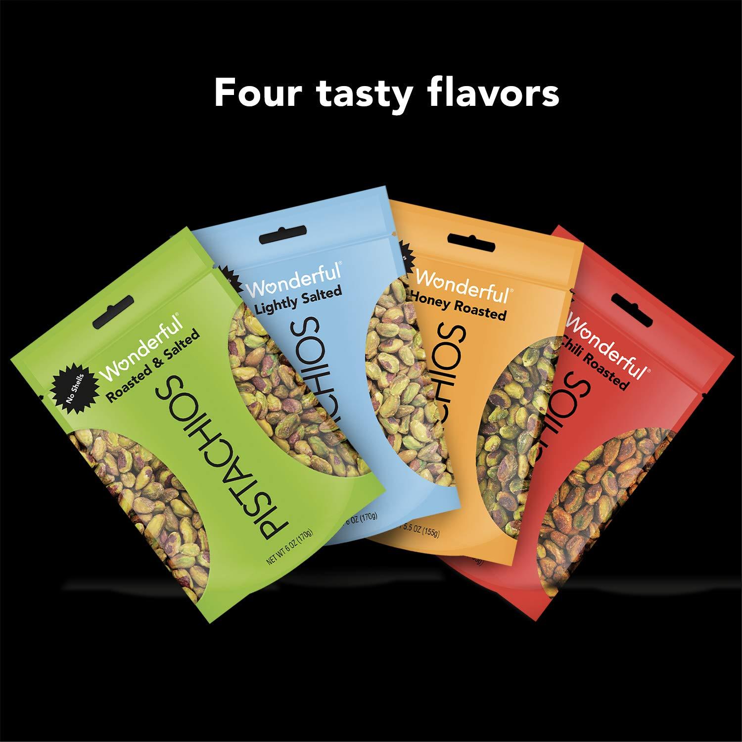 Wonderful Pistachios Chili Roasted Nuts - 22 oz Resealable Pouch | No ...