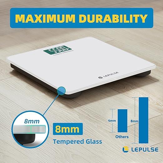 Lepulse Scale for Body Weight 550 lb Digital Bathroom Smart Scales ...