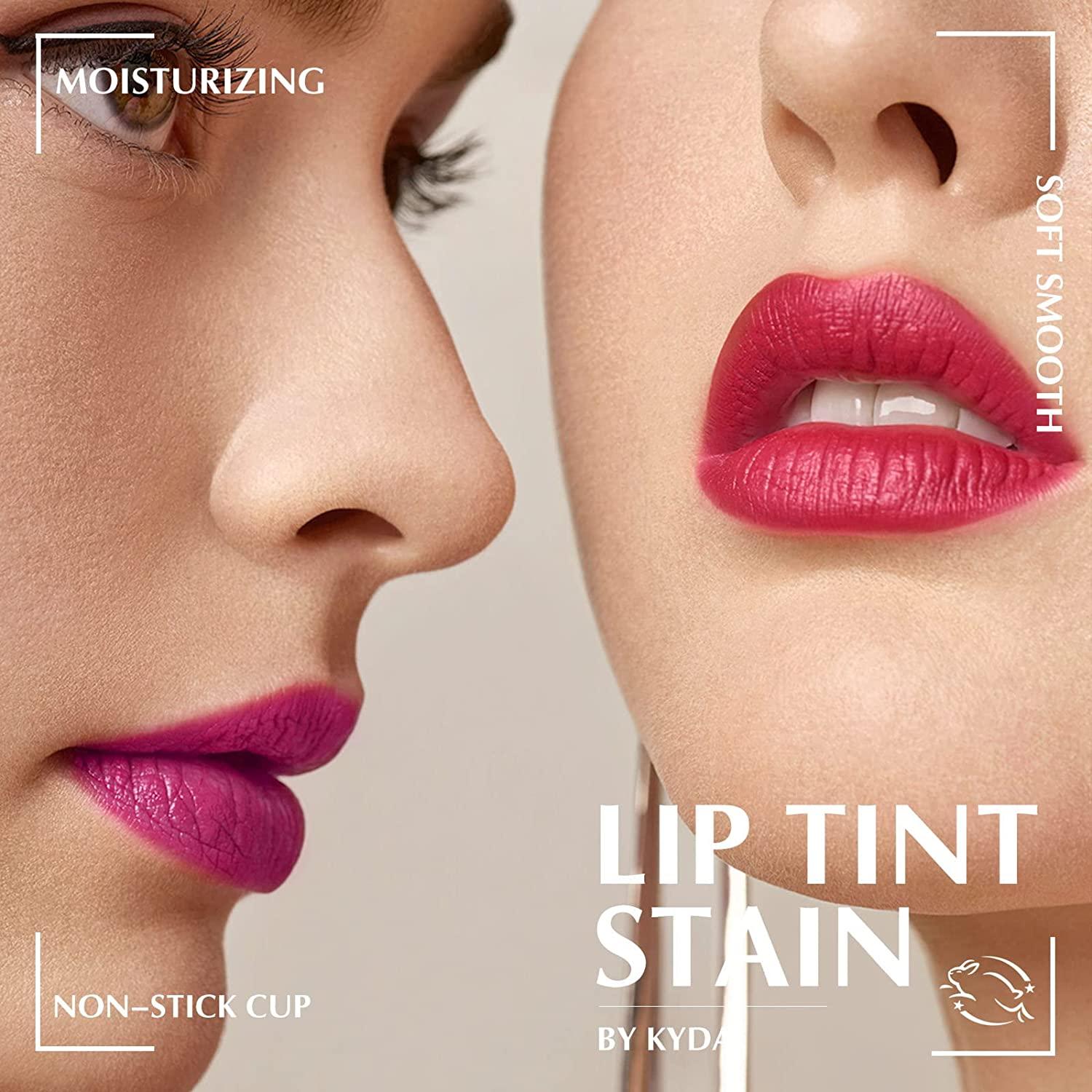 KYDA 4 Colors Lip Tint Stain Set - Long Lasting Velvet Lip Stain ...