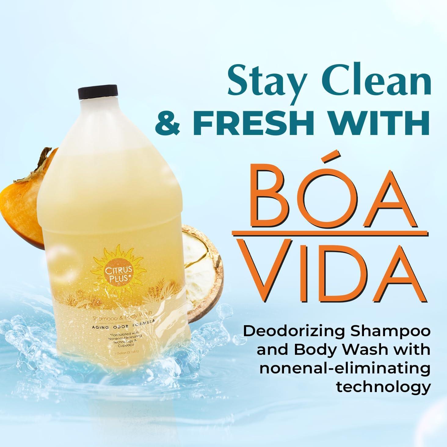 BoaVida Deodorizing Citrus Plus Elder Shampoo & Body Wash - Persimmon ...