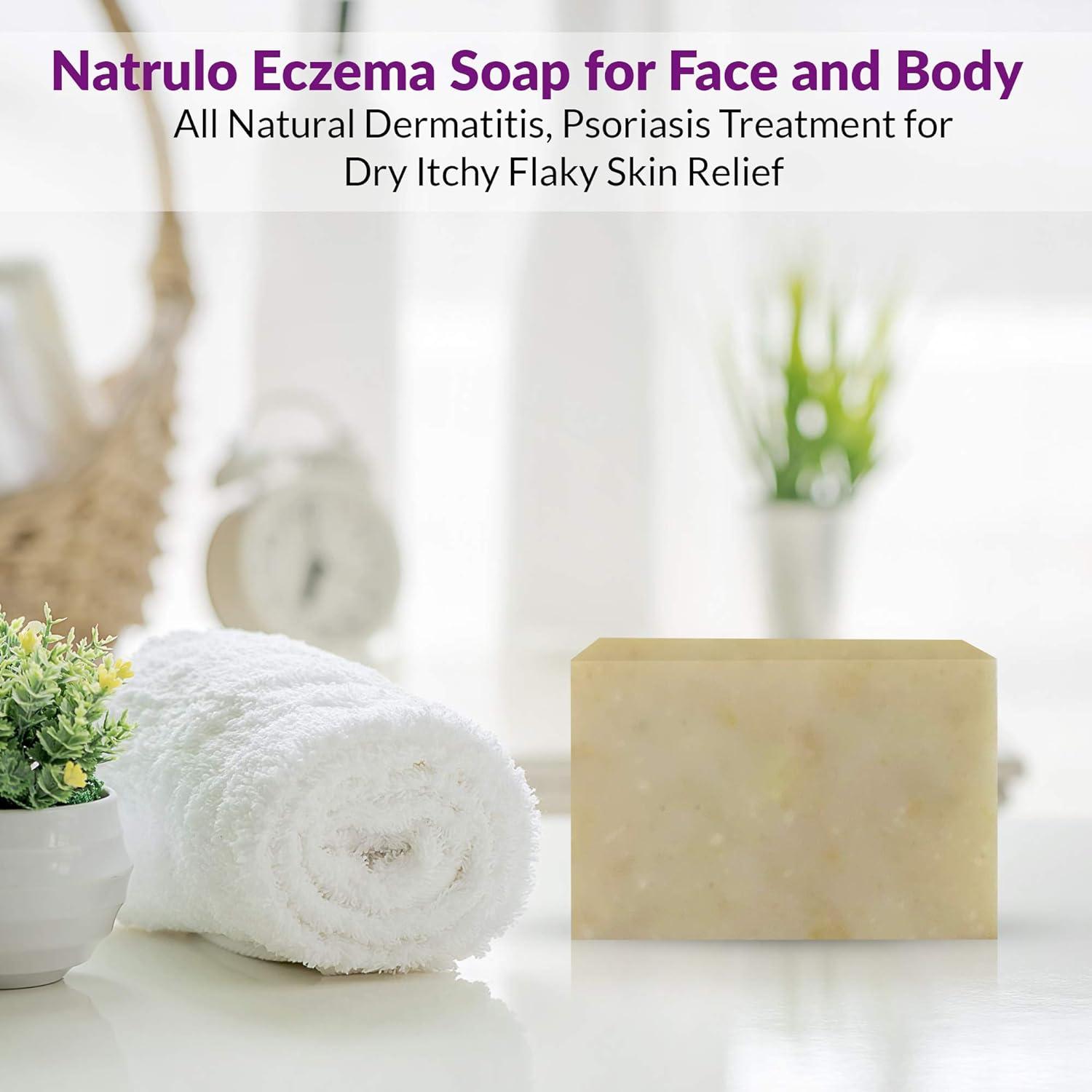Natural Eczema Soap Bar for Face & Body - 4 oz (Pack of 1) | Dermatitis ...