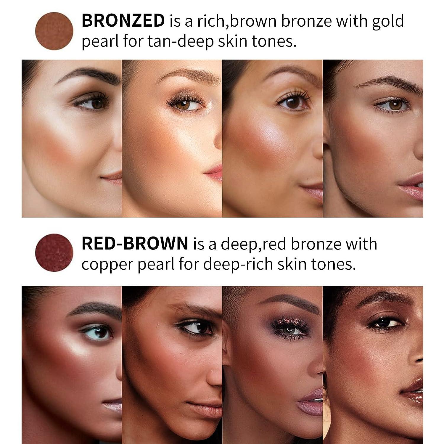 Luminous Bronzer Creme | Natural Liquid Bronzer for Contoured Beauty ...