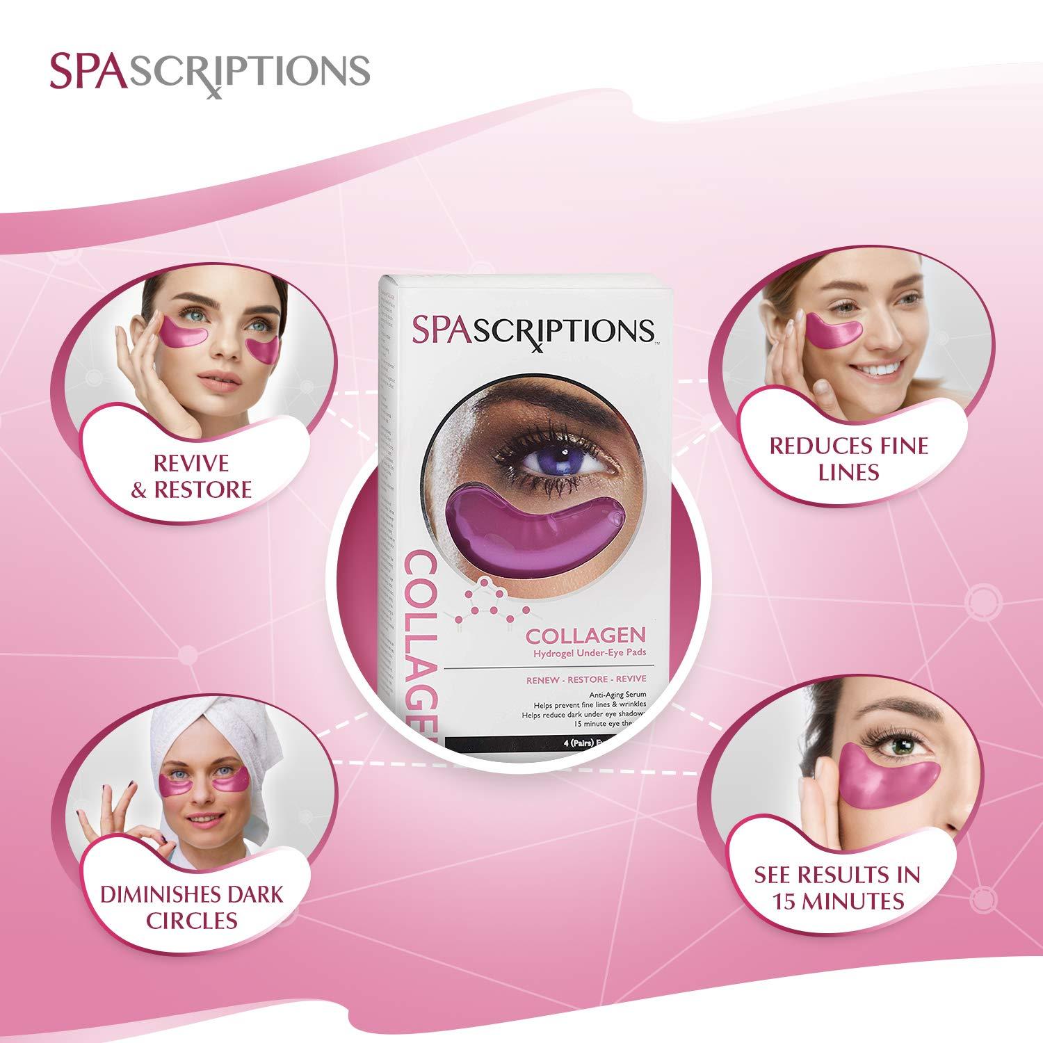 Collagen Hydrogel Under-Eye Pads - 4 Pack | Hydrating Under-Eye ...