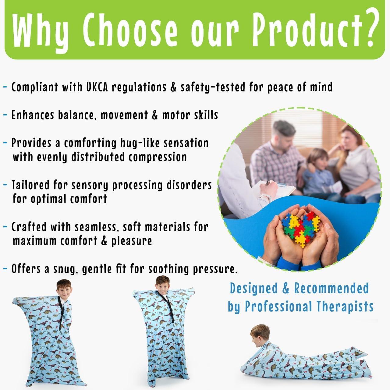 Blissful Bond Premium Sensory Body Sock Full Body Wrap for Deep ...