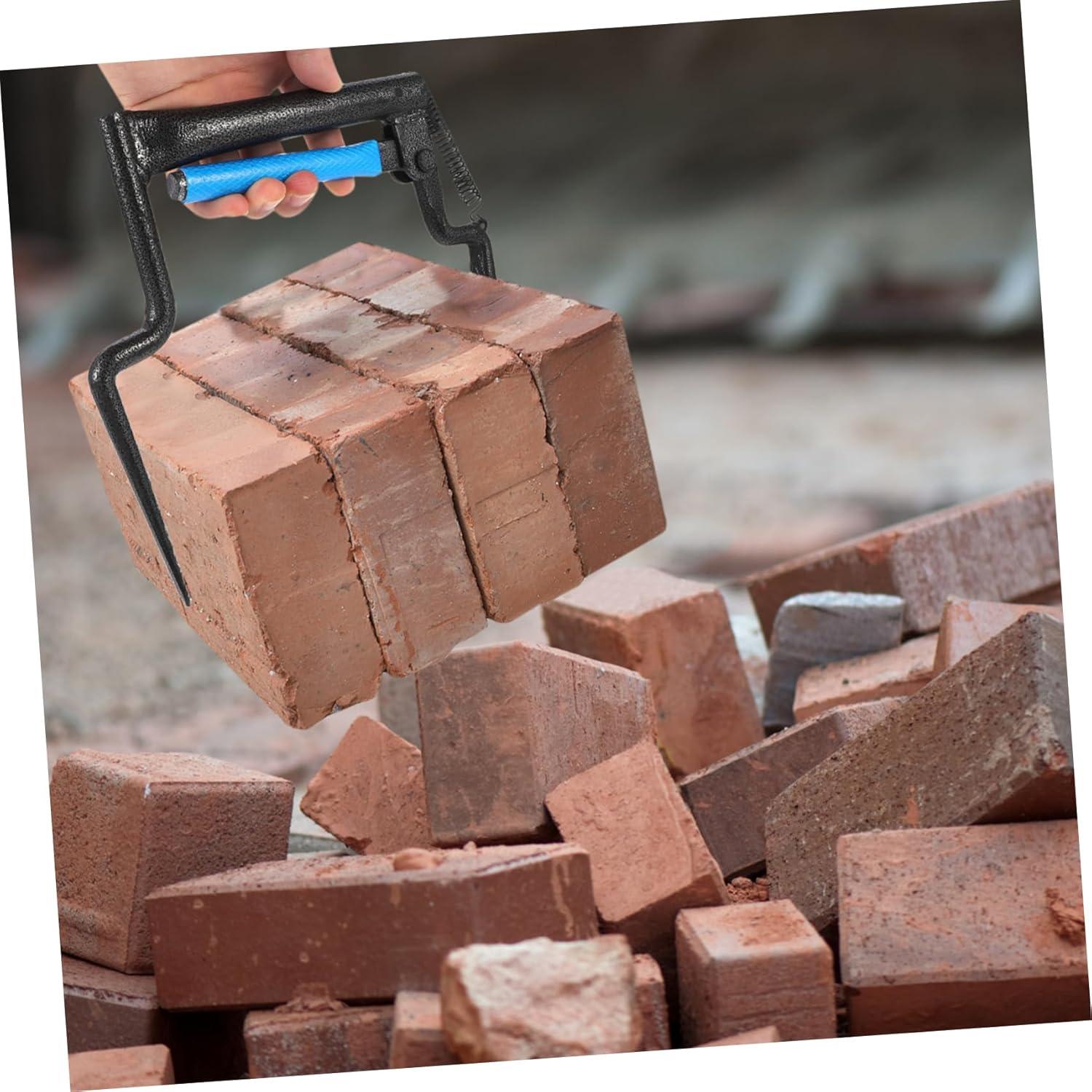 Yardenfun Tools Adjustable Brick Clamp Brick Block Carrier Clamp Steel ...