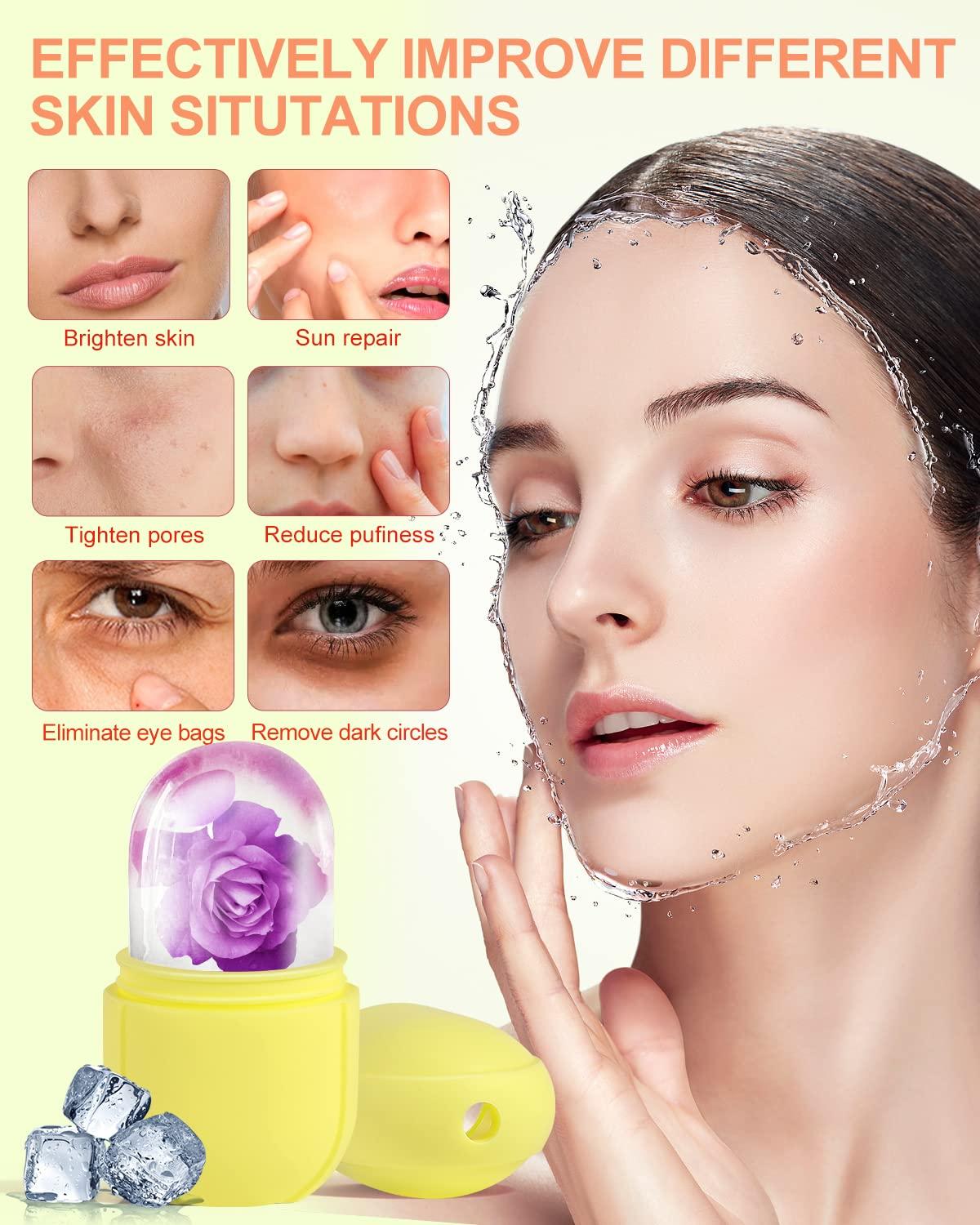 Facial Ice Roller for Brightening, Puffiness Relief, and Fine Lines ...