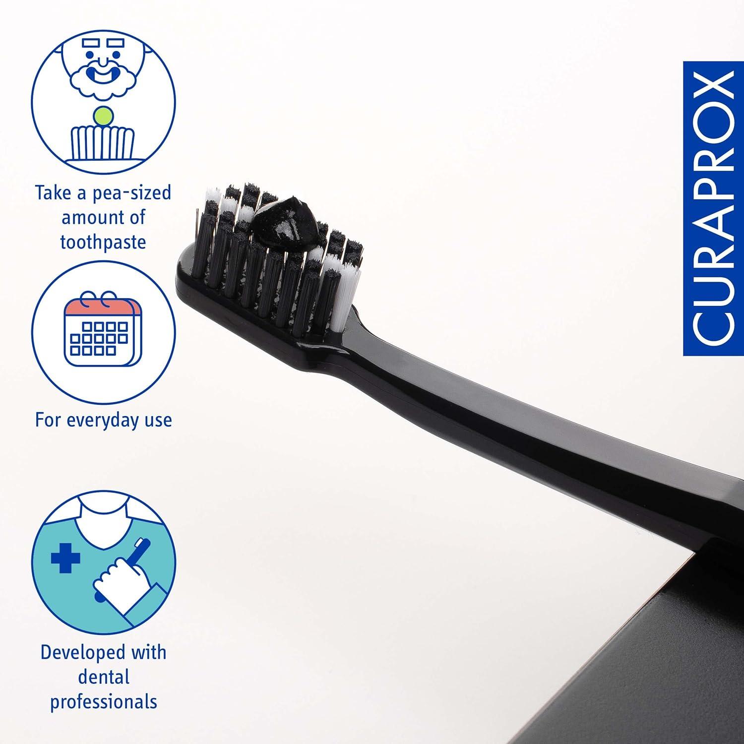 Curaprox Black is White Toothpaste - Activated Carbon Whitening for ...