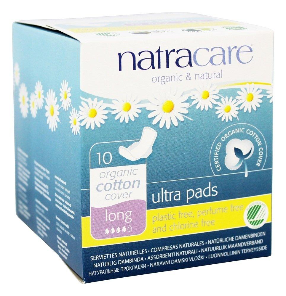 Natracare 3104 Ultra Long Pads 10 Count - Organic Menstrual Pads | Eco ...