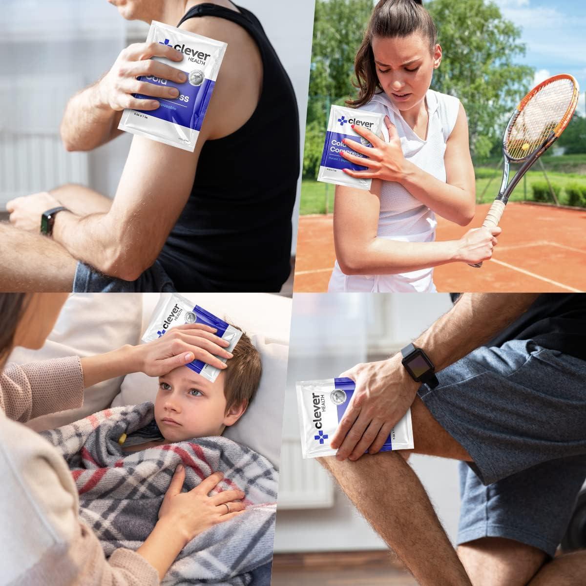 Instant Cold Packs - Disposable Ice Packs for Injuries, Swelling ...