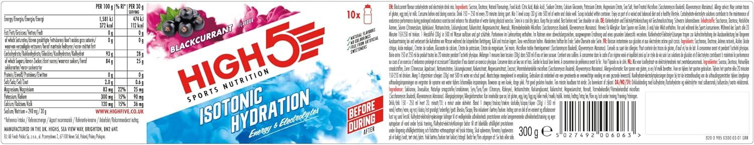 High5 Hydration Energy Drink Powder - Isotonic Electrolyte Hydration ...