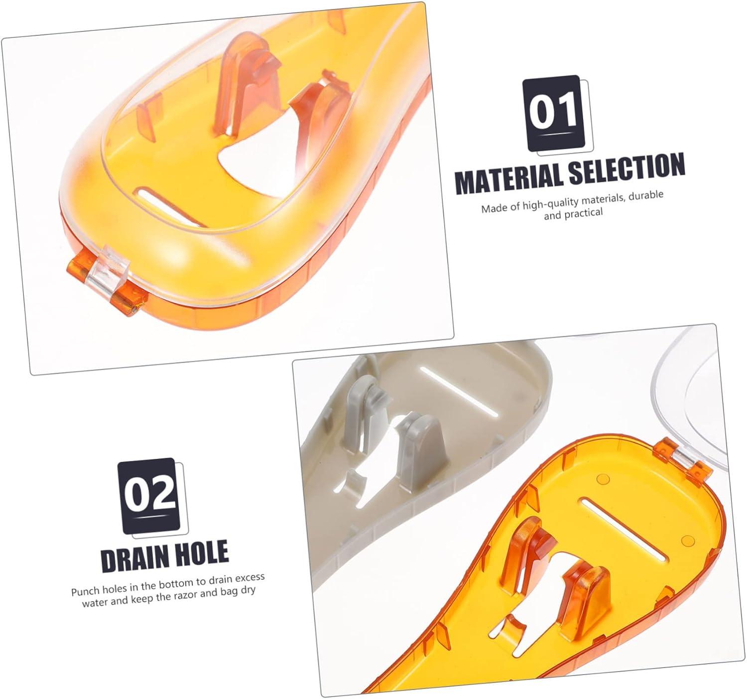 Coophya 3-Piece Razor Storage Box & Carrier Bag - Travel Case for ...