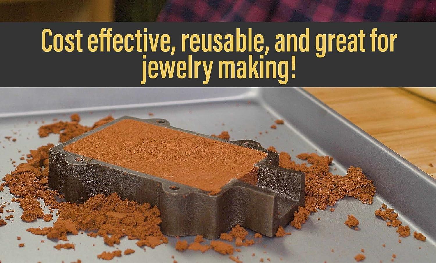 10 Lb Petrobond Sand Casting Set with Cast Iron Mold Flask- DIY Metal ...