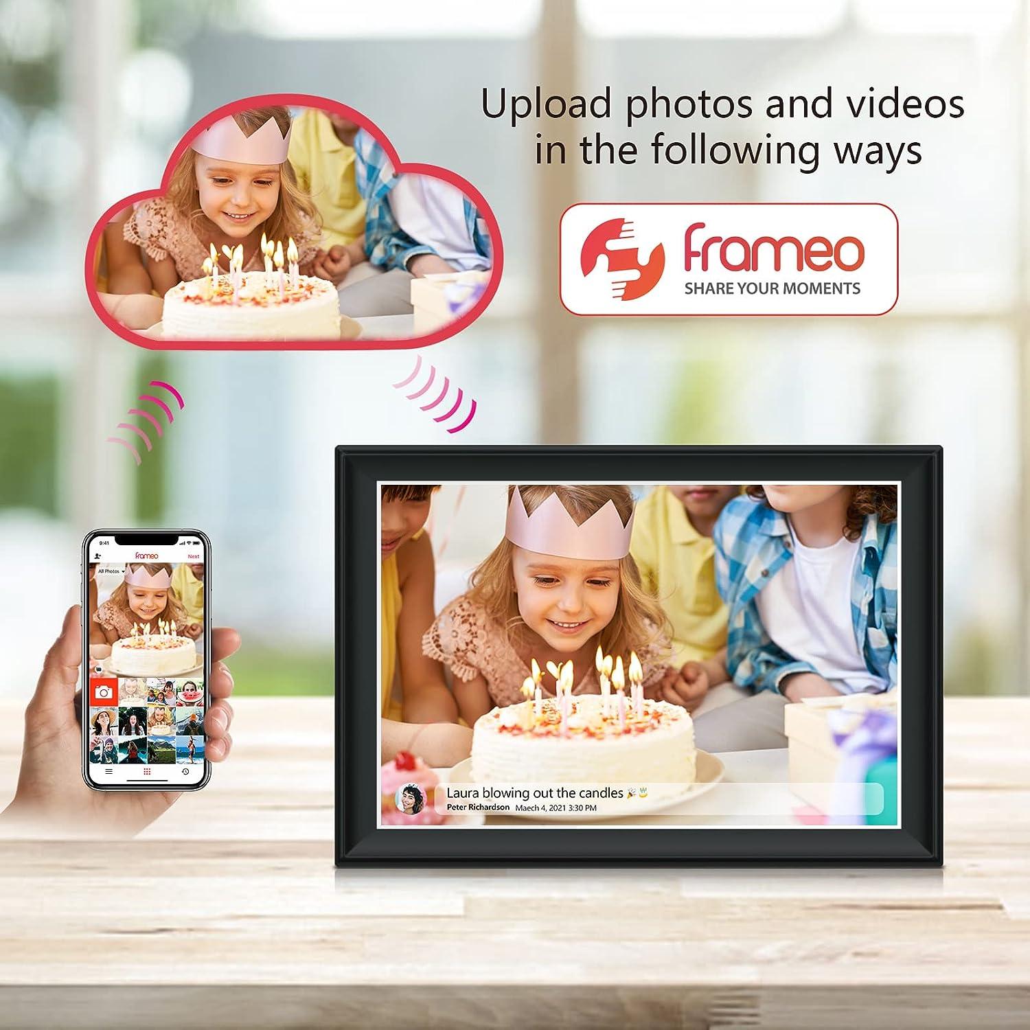 FRAMEO 10.5 Smart WiFi Digital Photo Frame with Touch Screen, Auto ...