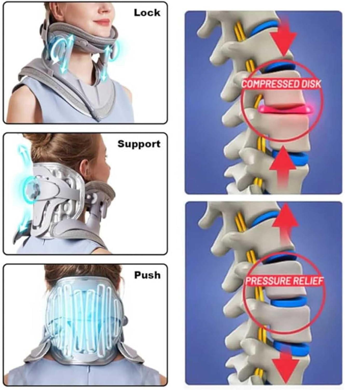 Bomby Cervical Neck Traction Device - Adjustable Neck Stretcher for ...