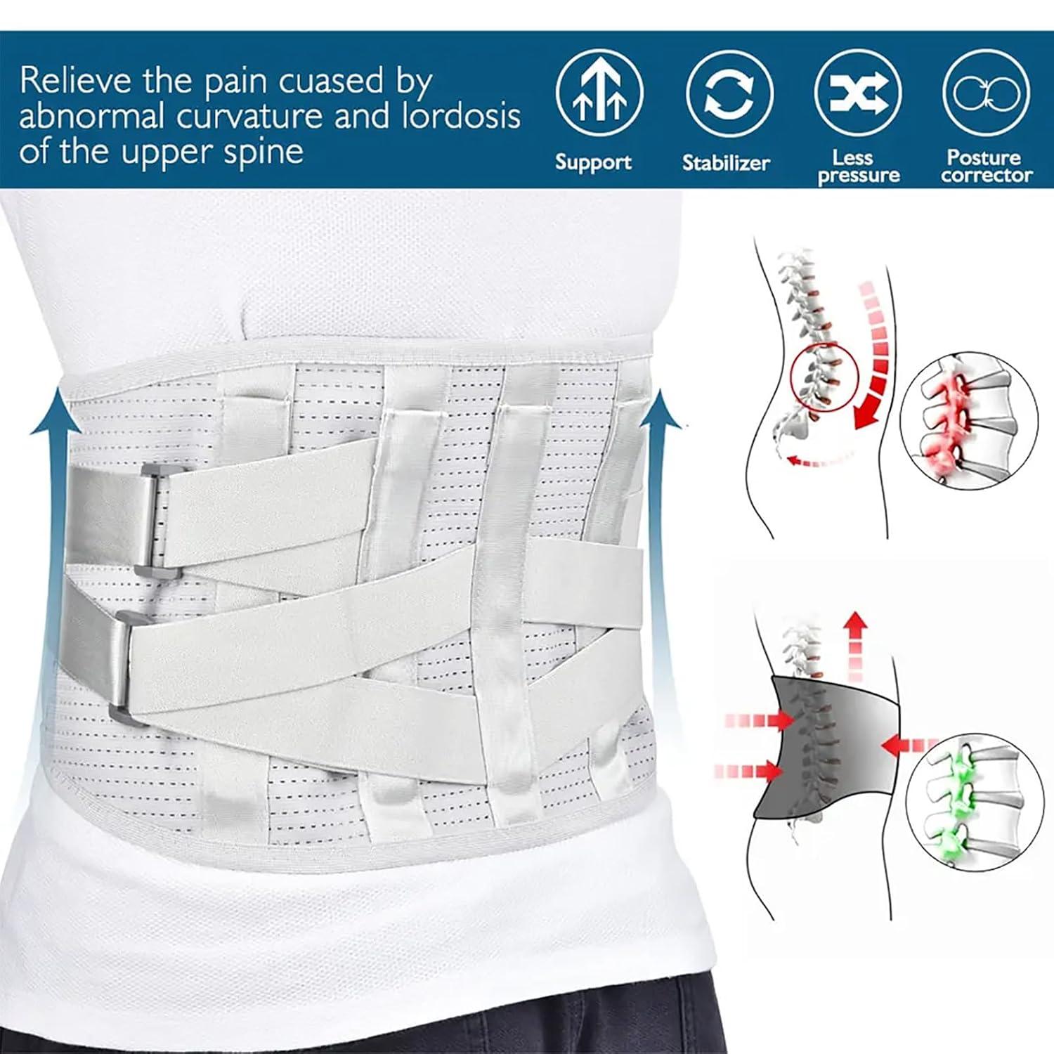 Anti-Slip Lordosis Support Belt - Breathable Back Bracket with 5 ...
