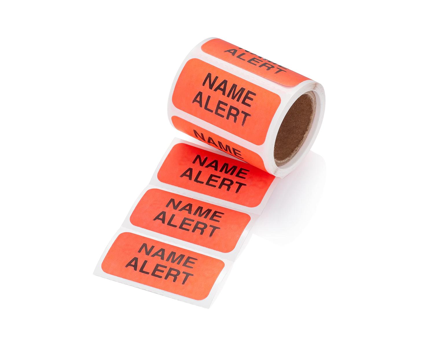 Carstens Medical Stickers - Red and Black Alert Labels for Charts (Roll ...
