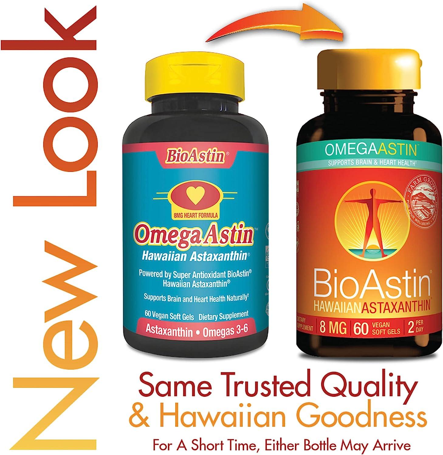 Nutrex Hawaii OmegaAstin Vegan Omega 3-6-9 & BioAstin Hawaiian ...