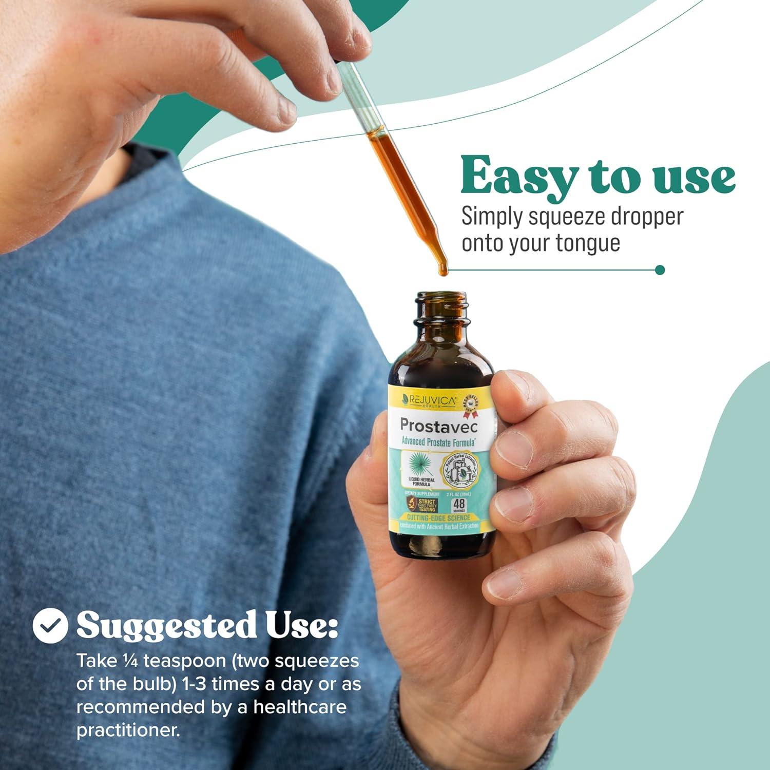 Prostavec Men's Advanced Prostate Support Supplement - Liquid Delivery ...