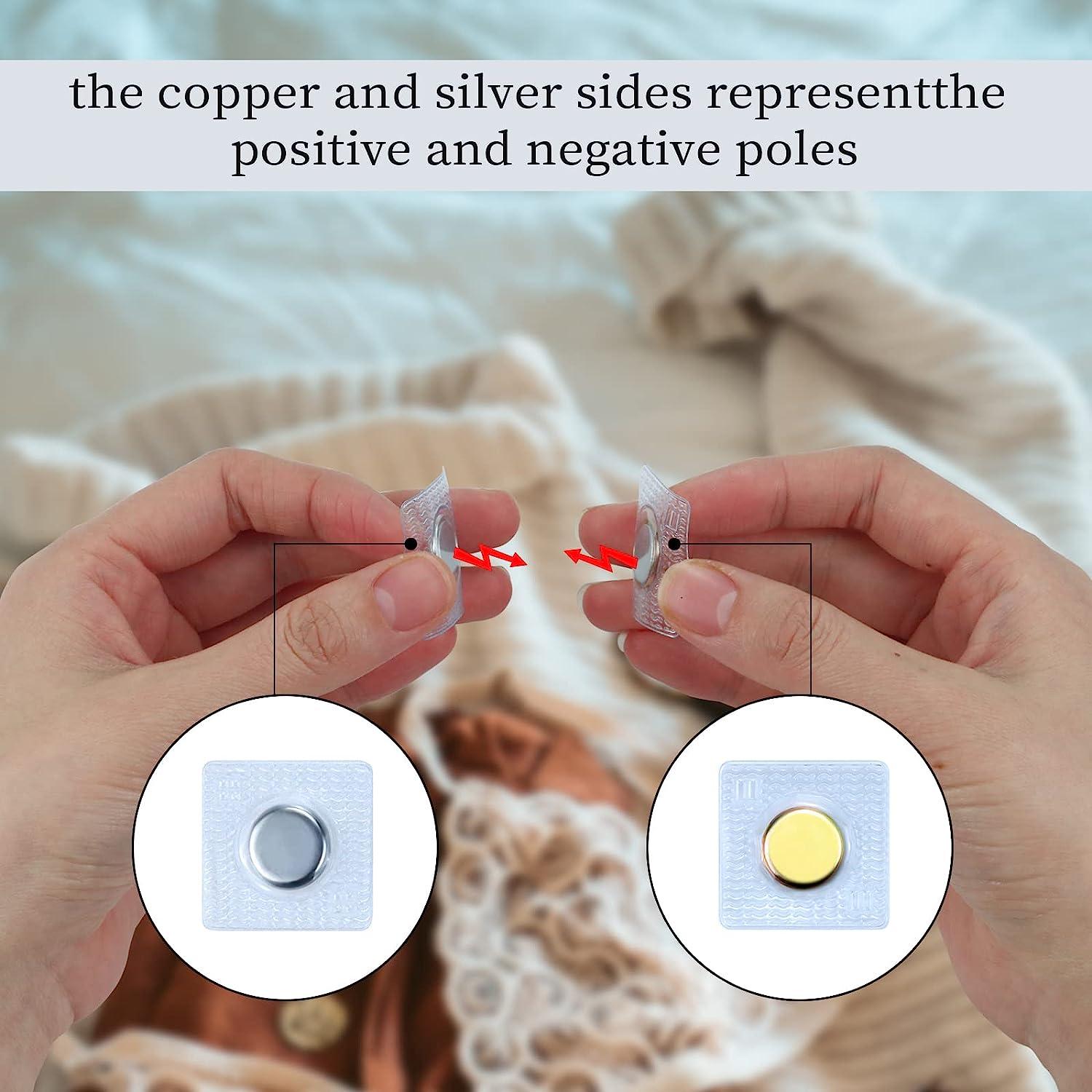 Fireboomoon 32 Pairs 1.18 Inch Invisible Hidden Sew Magnetic Snap PVC ...