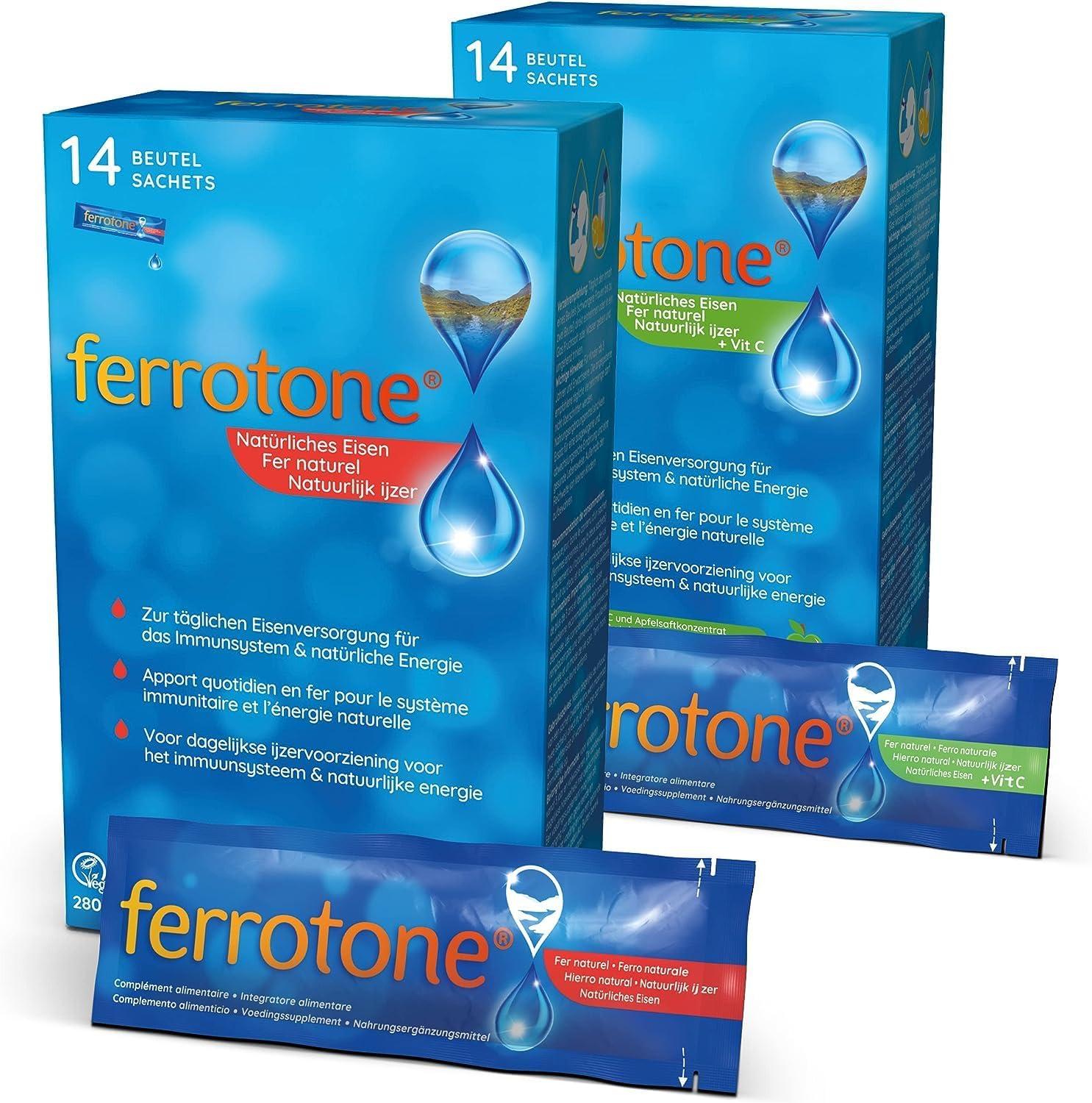 Ferrotone Iron Supplement - Natural Liquid Iron in Water | Easy to Use ...
