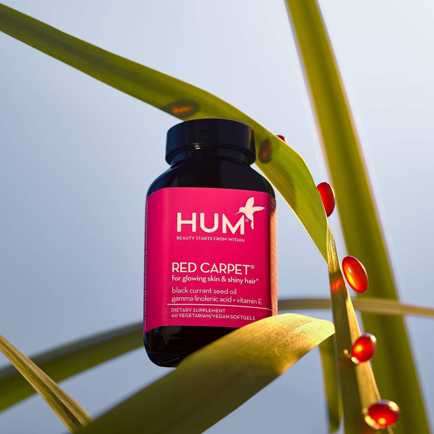 HUM Red Carpet Skin & Hair Vitamins - Black Currant Seed Oil | Glowing ...